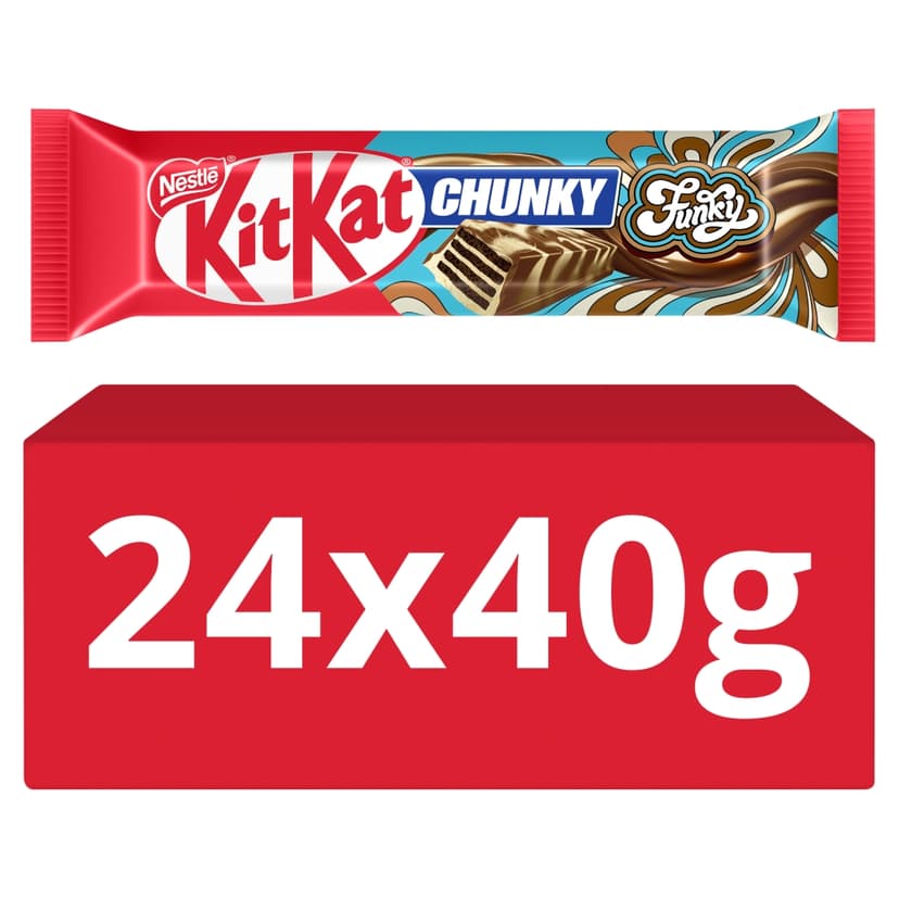 KitKat Chunky Funky - 24 x 40g Bars | Wholesale Sweets